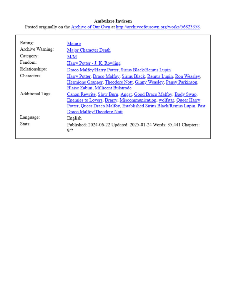 Ambulare_Invicem | PDF | Harry Potter | Mythography