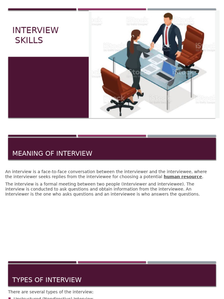 Interview and Its Types | PDF | Interview | Human Communication