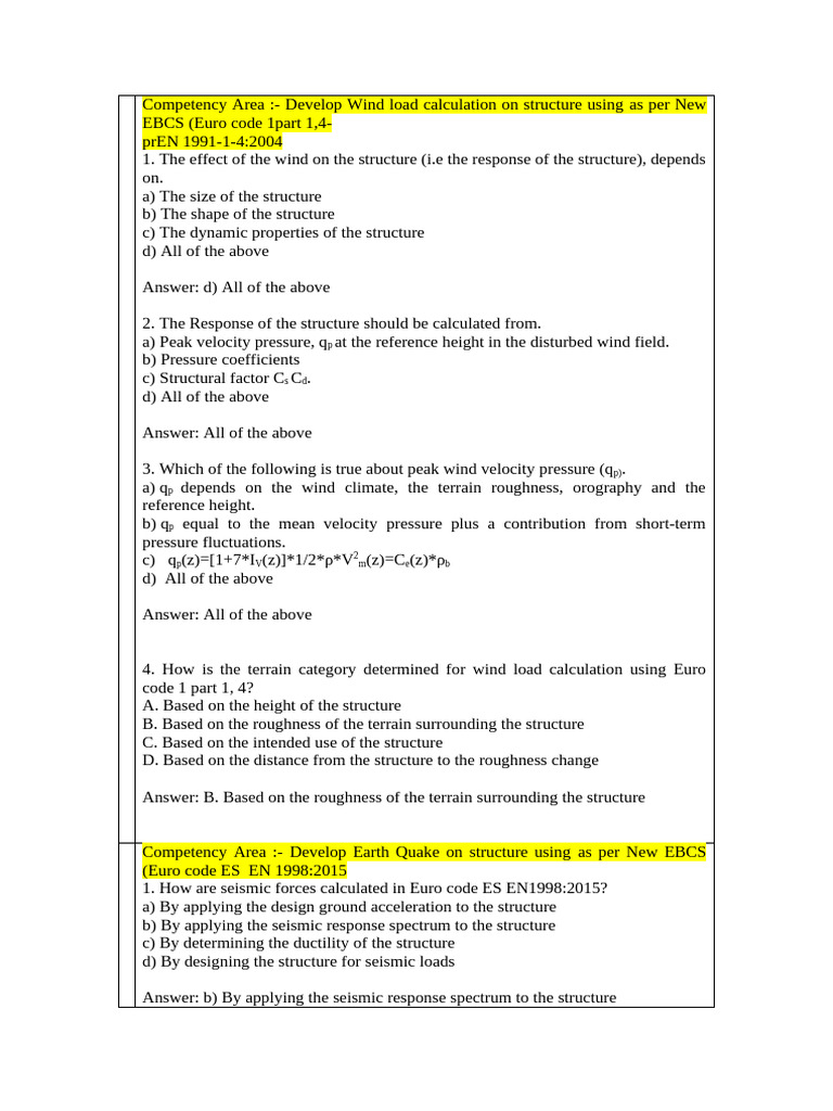 Exit Exam Structural Design | PDF | Strength Of Materials | Beam ...
