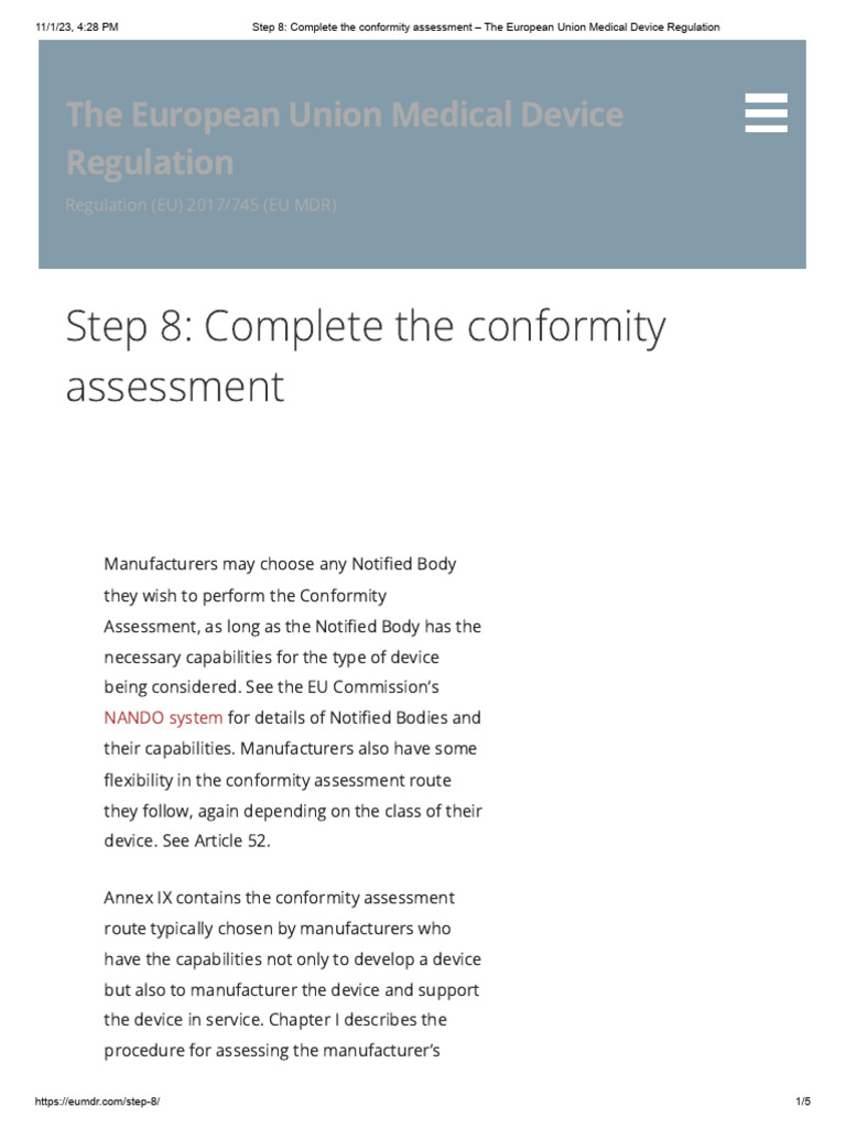 EU Technical Documentation Assessment Guide | PDF | Medical Device ...