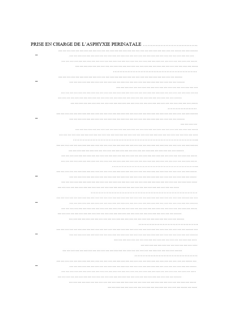 Score de Farr et asphyxie périnatale | PDF | Spécialités médicales ...