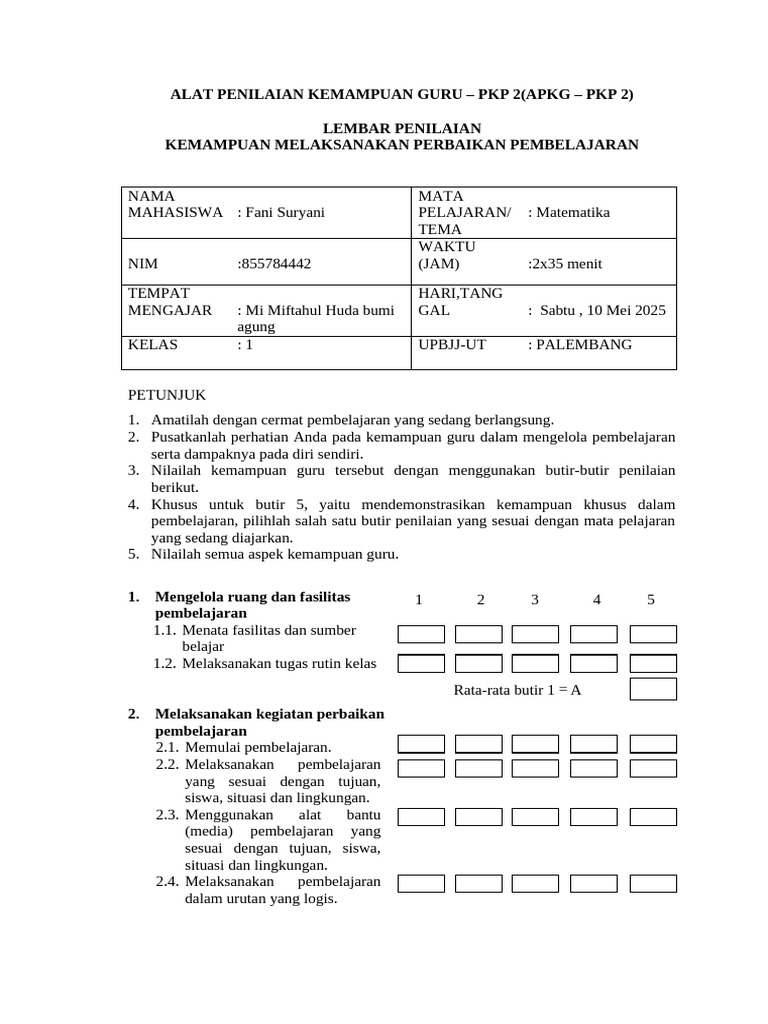 APKG 2 SIKLKUS I Fani-3 | PDF
