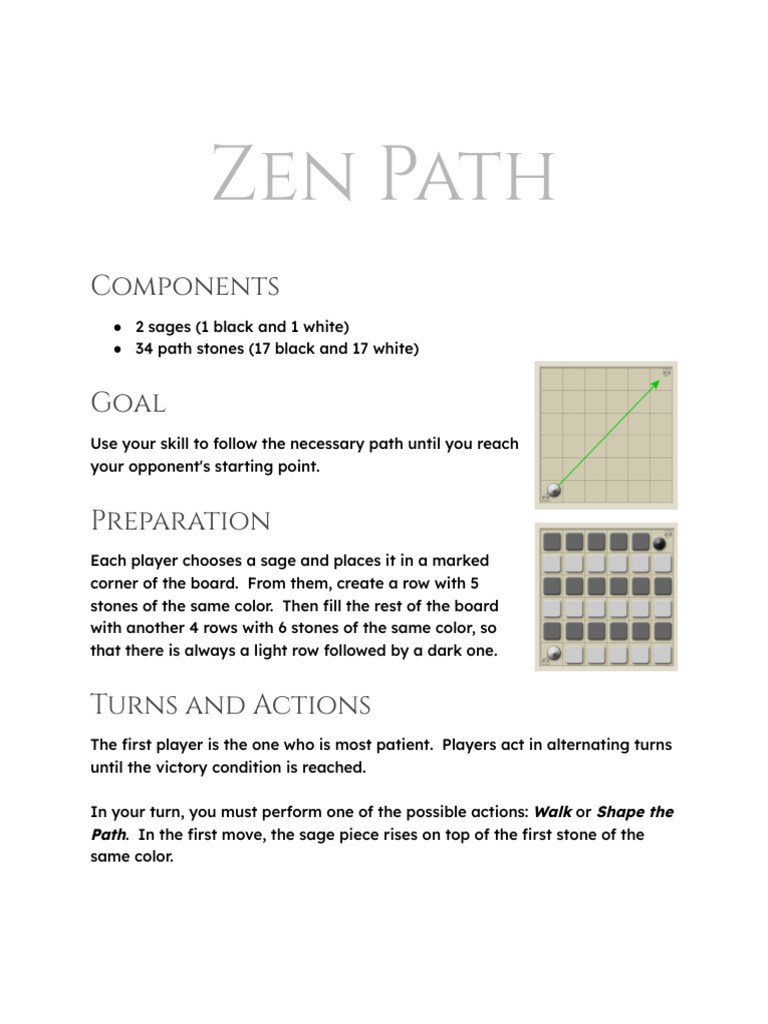 Zen Path Rules | PDF