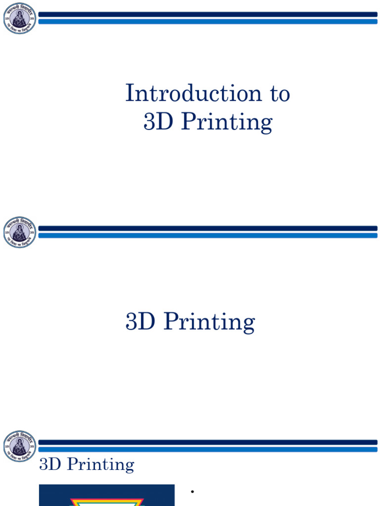 1 Introduction To 3D Printing | PDF