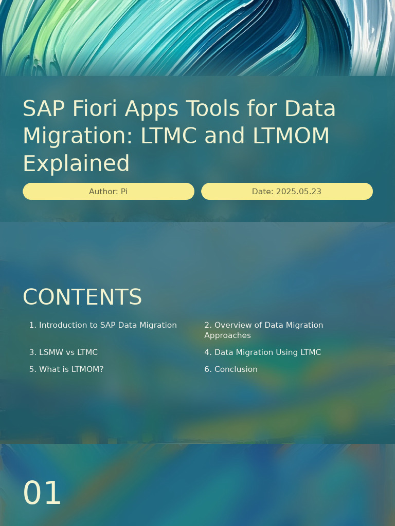 SAP Data Migration with LTMC & LTMOM | PDF | Software | Information Science