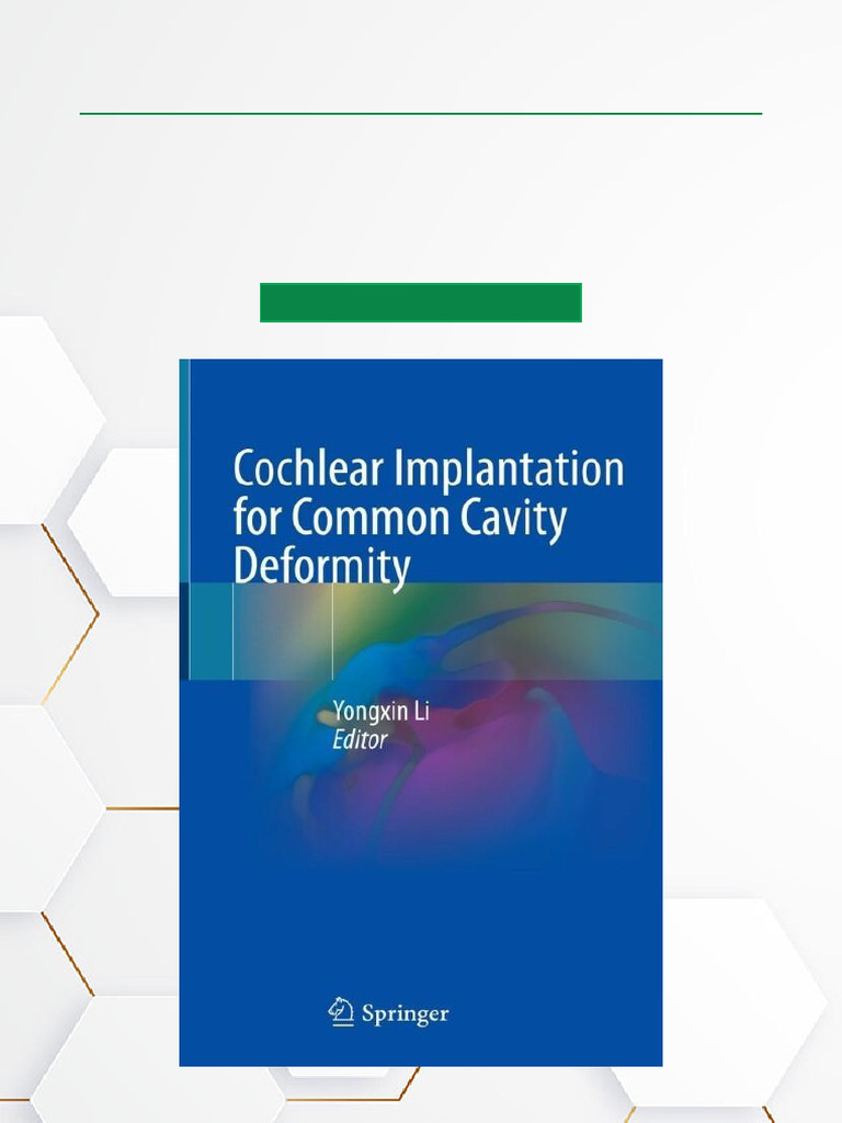 Cochlear Implantation For Common Cavity Deformity Accessible PDF ...