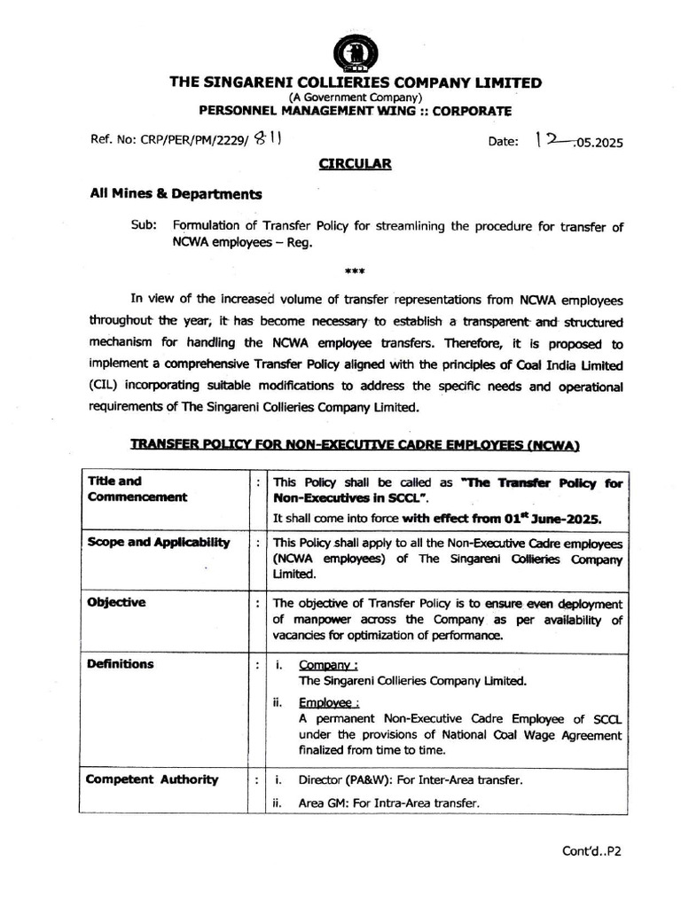 Internal Transfers | PDF