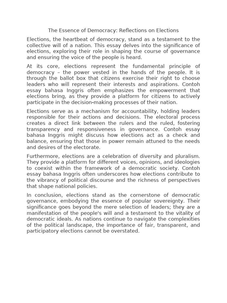 The Essence of Democracy | PDF