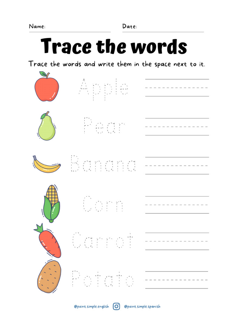 Trace Fruits and Vegetable | PDF