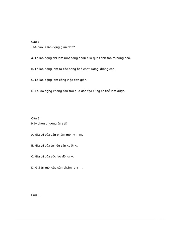 top-50-cau-trac-nghiem-kinh-te-chinh-tri-mac-lenin-hoc-vien-hang-khong-107462 | PDF