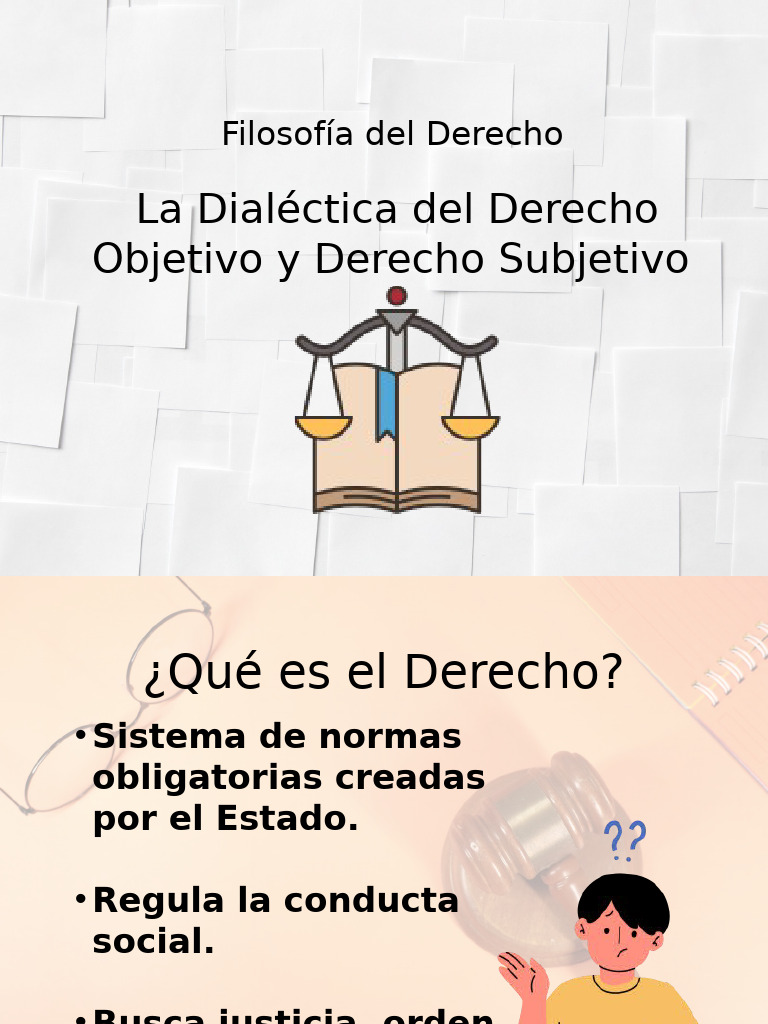 Presentación Derecho Objetivo Subjetivo - PPTX 20250521 210233 0000 | PDF