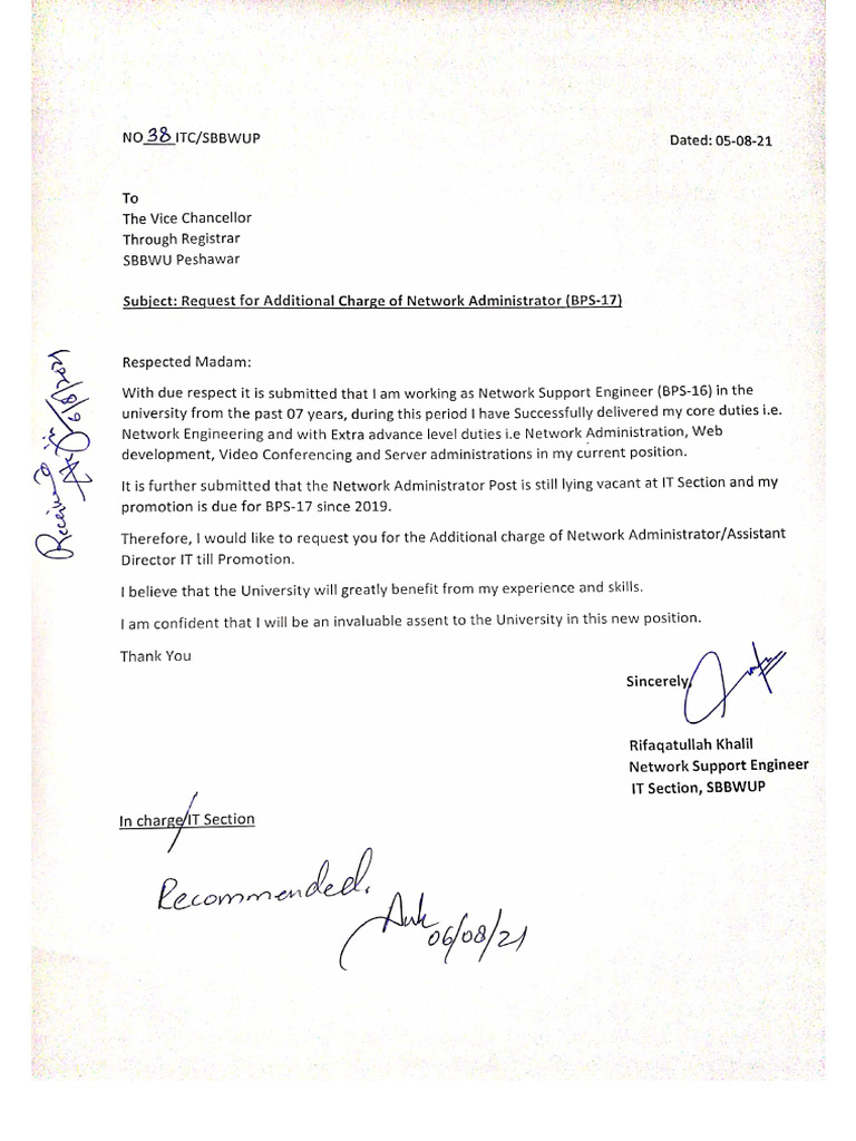 Addl Charge Application | PDF