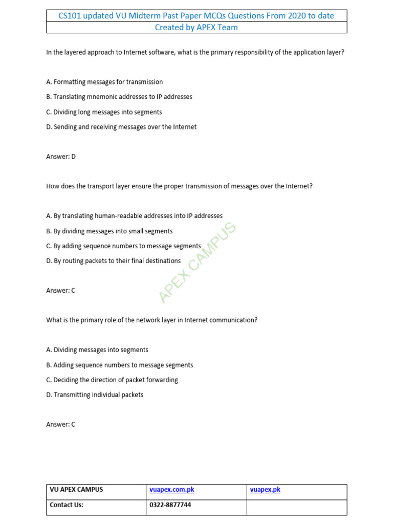Module 78-87 Vuapex - Com.pk | PDF | Internet Protocol Suite | Computer ...