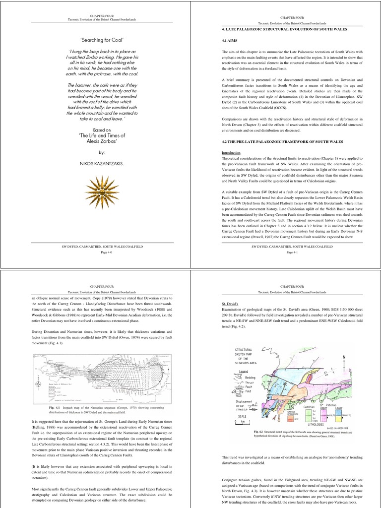 Tectonic Evolution of The Bristol Channel Borderlands Chapter 4 | PDF ...