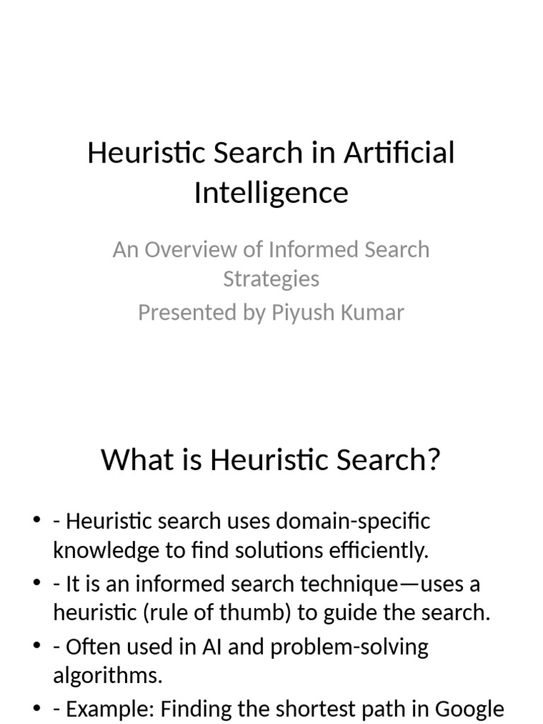 Heuristic Search | PDF
