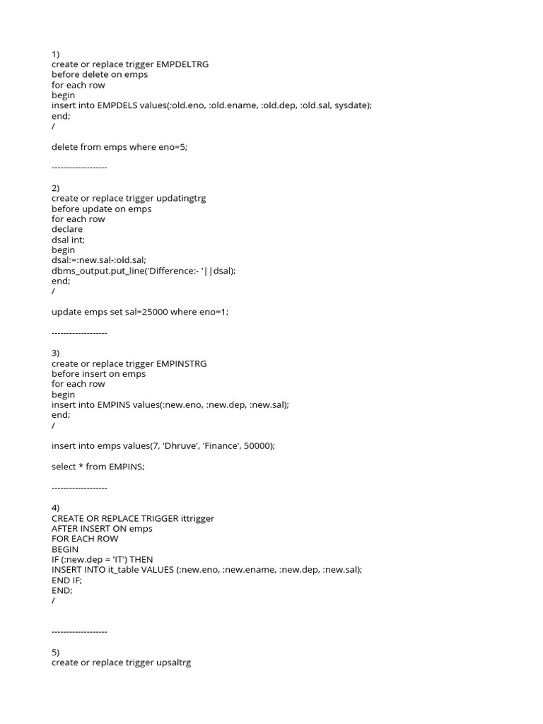 Unit 4 PL SQL A58 | PDF