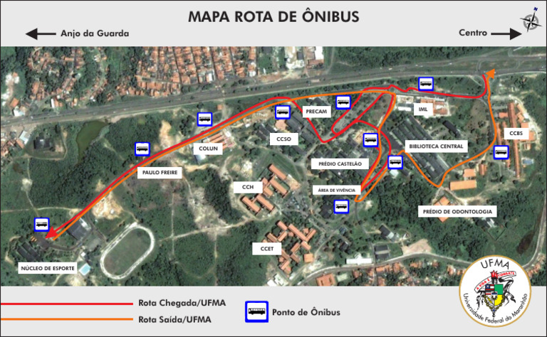 Mapa de Rotas de Ônibus da UFMA | PDF