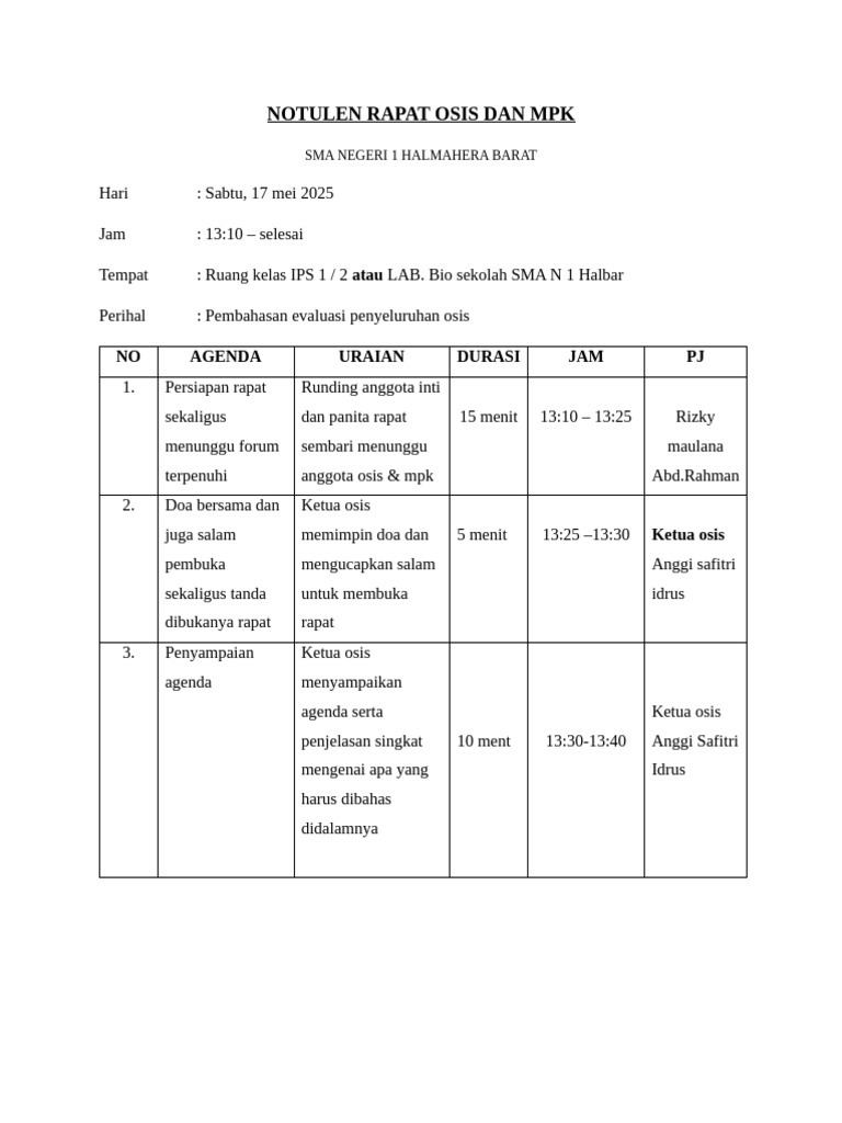 NOTULEN_RAPAT_OSIS_DAN_MPK[1] | PDF