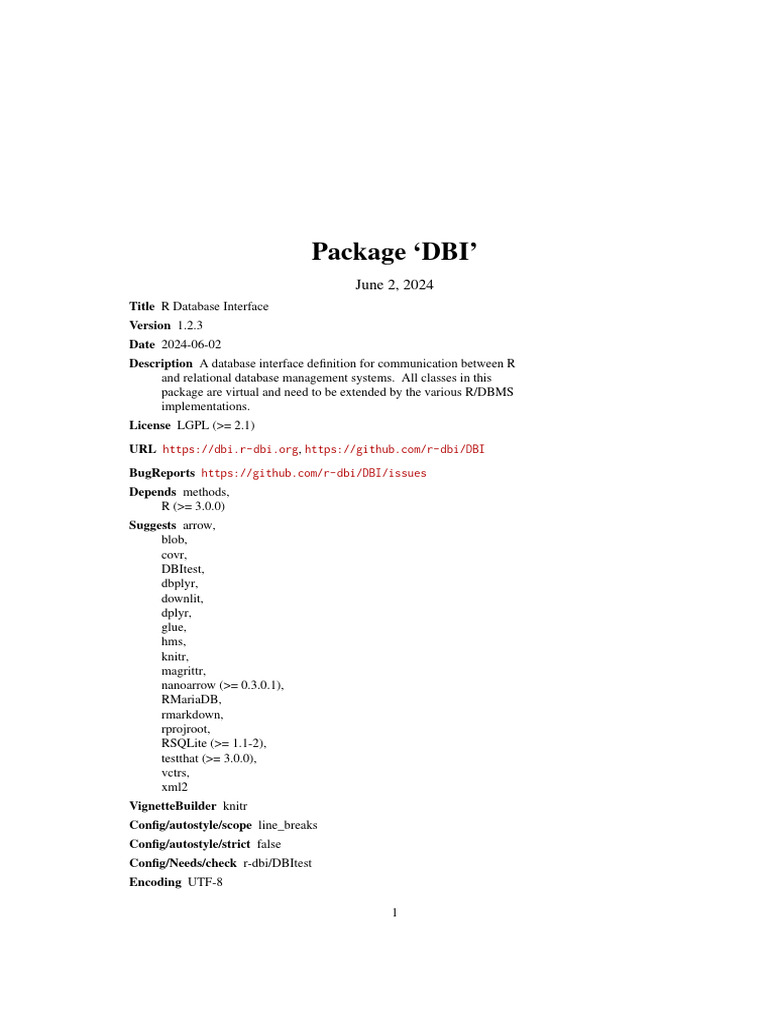 DBI | PDF | Parameter (Computer Programming) | Databases