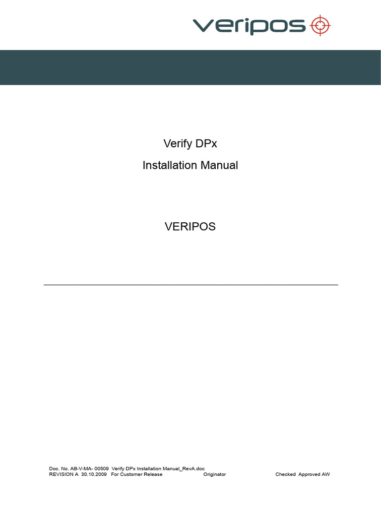 AB-V-MA-00509 (DPX Installation) | PDF | Global Positioning System | Personal Computers