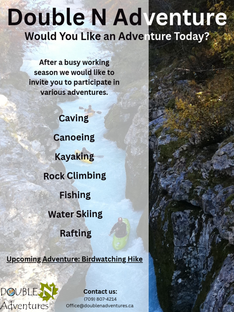 Adventure Activities with Double N | PDF