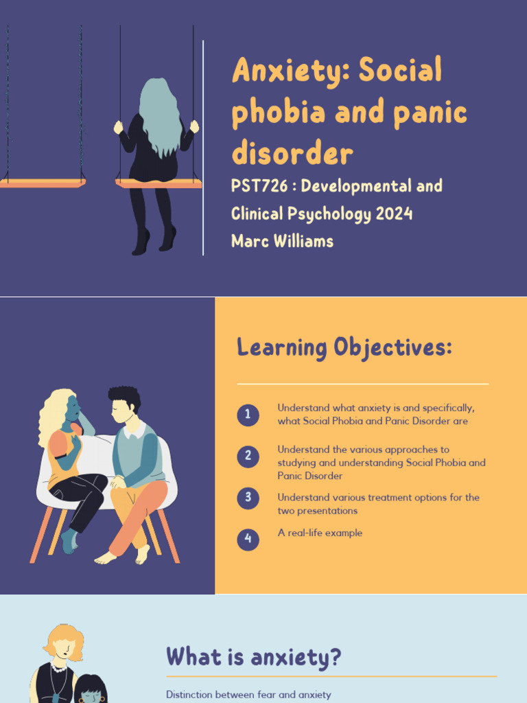Social Phobia and Panic Disorder MW | PDF | Anxiety | Social Anxiety ...