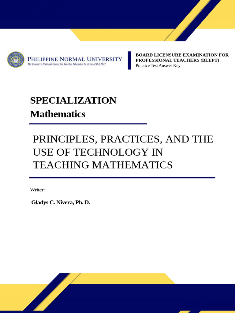 Principles and Methods of Teaching Math_AK | PDF