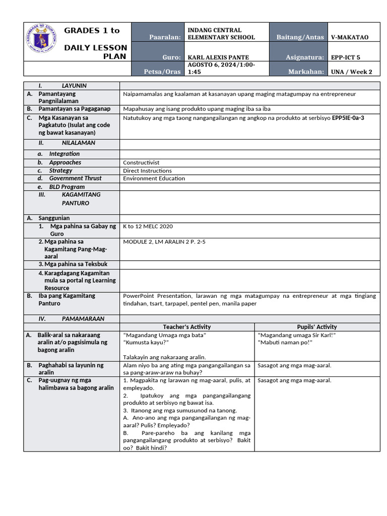 ICT 5-DLP-8.06-Wk2 | PDF