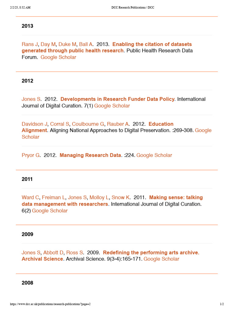 DCC Research Publications p3 | PDF | Data | Information Science