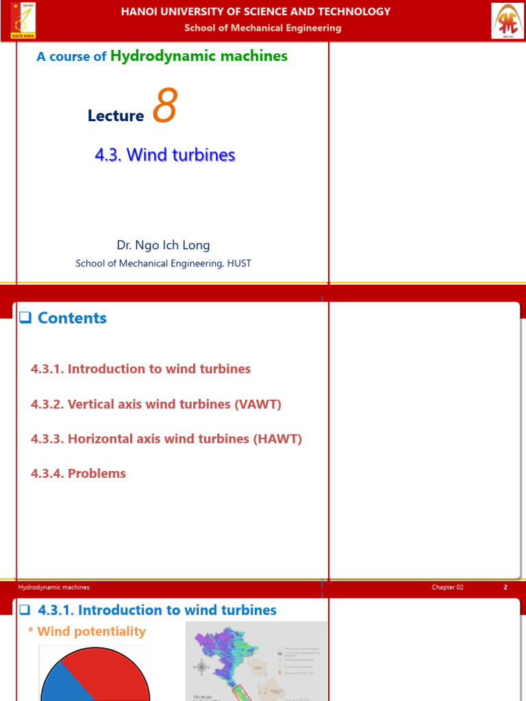 Lecture-08 - Wind Turbines | PDF | Wind Turbine | Turbine