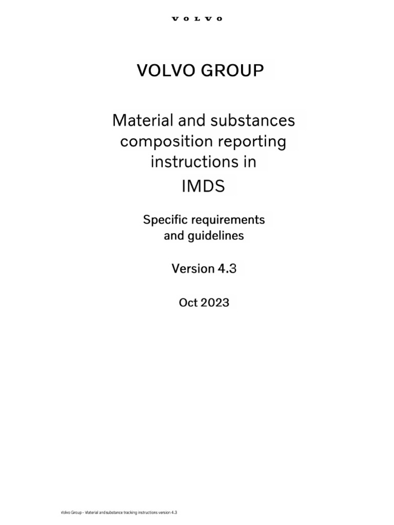 Material Substance Composition Reporting - Pdasdasda | PDF