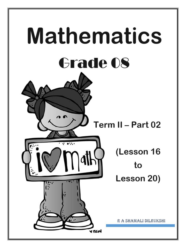 Mathematics Worksheet GR 8 Part 2 - 051318 | PDF