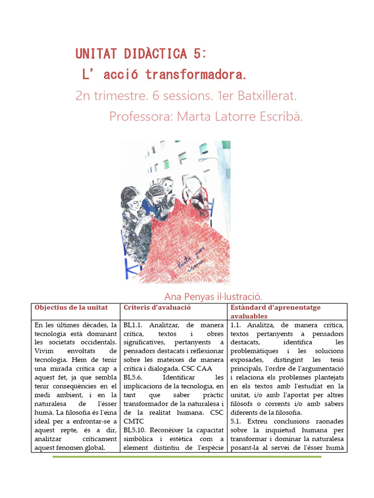 DOSSIER UD5 LACCIÓ TRANSFORMADORA | PDF