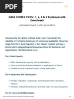 Tier 3 Data Center Specifications Checklist | PDF | Data Center ...