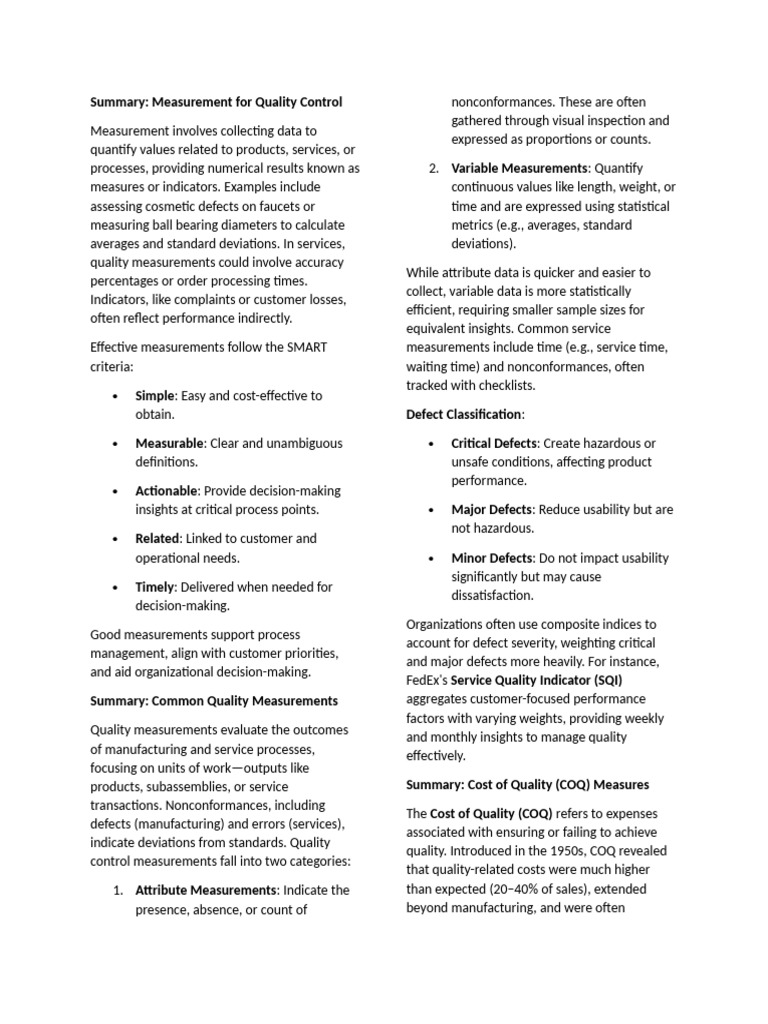 Summary Quality control | PDF | Calibration | Accuracy And Precision