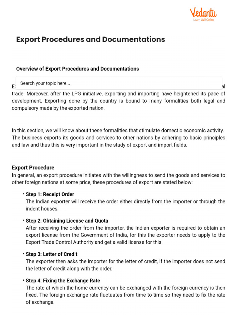 Export Procedures and Documentations | PDF