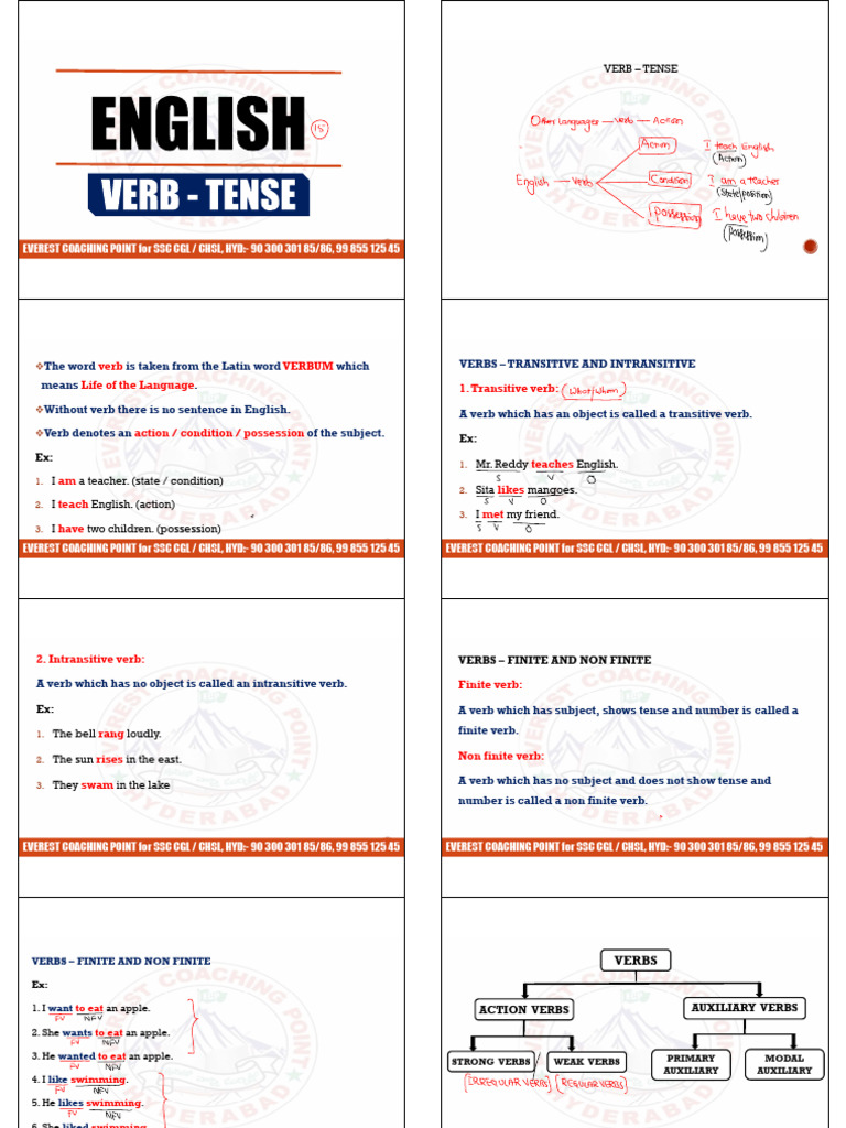 Tense Merged | PDF | Verb | Grammatical Conjugation