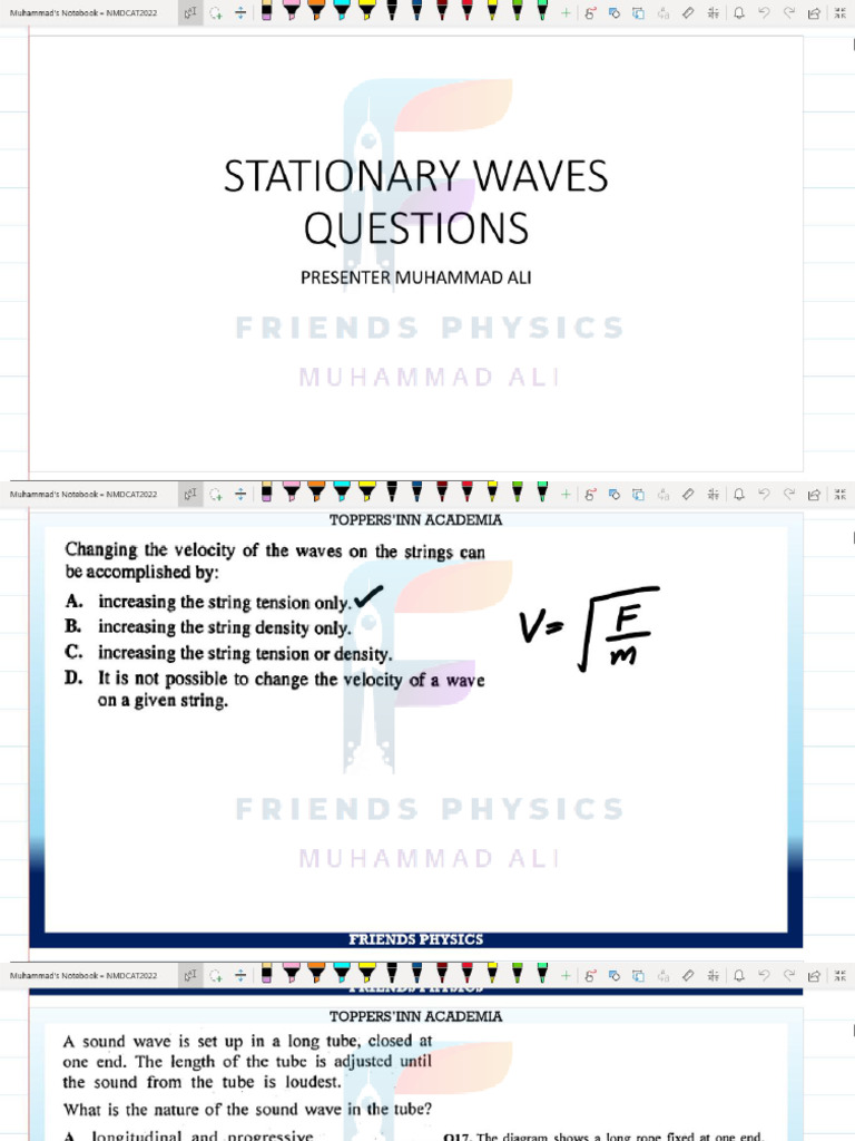 Stationary Waves QB | PDF