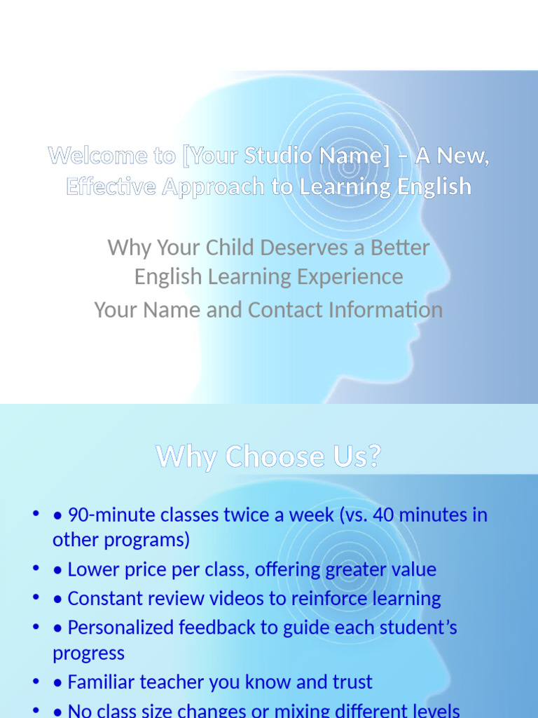English Studio Presentation | PDF