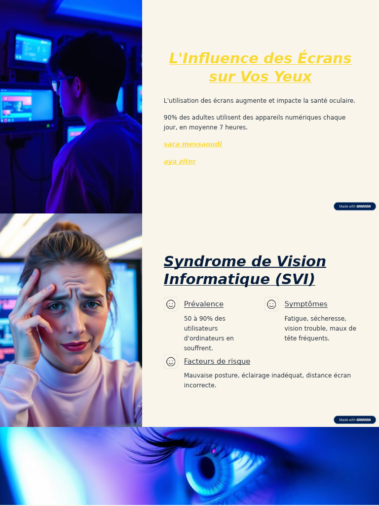 LInfluence Des Ecrans Sur Vos Yeux (4) | PDF | Lumière | Myopie