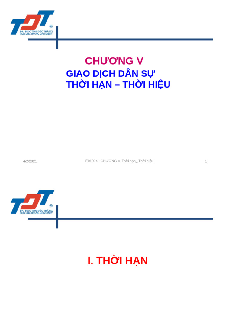 Chuong 5 - THOI HAN THOI HIEU | PDF