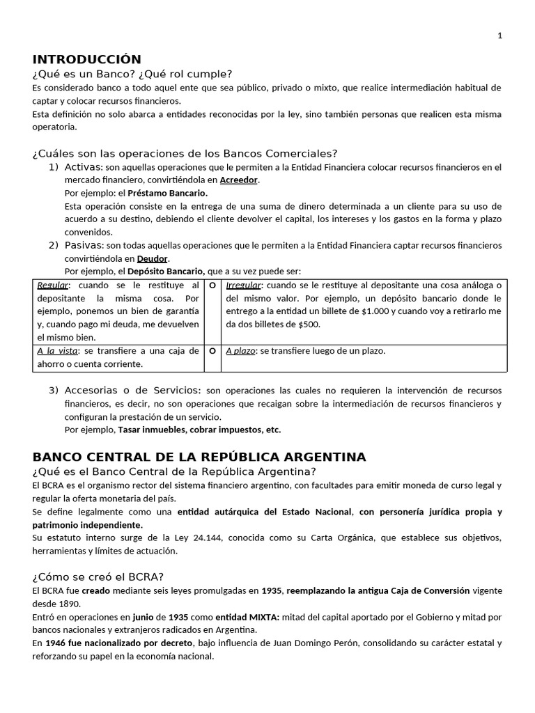 Resumen de Bancos | PDF | Bancos | Cheque