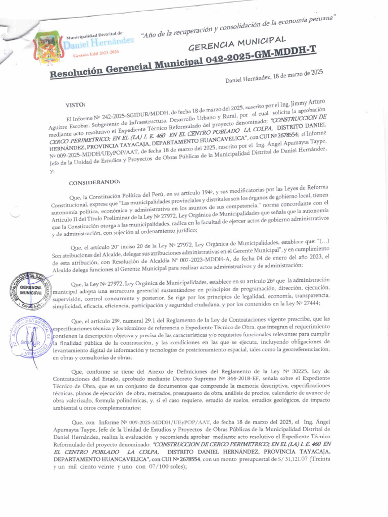 Resol Exp Tec Colpa | PDF