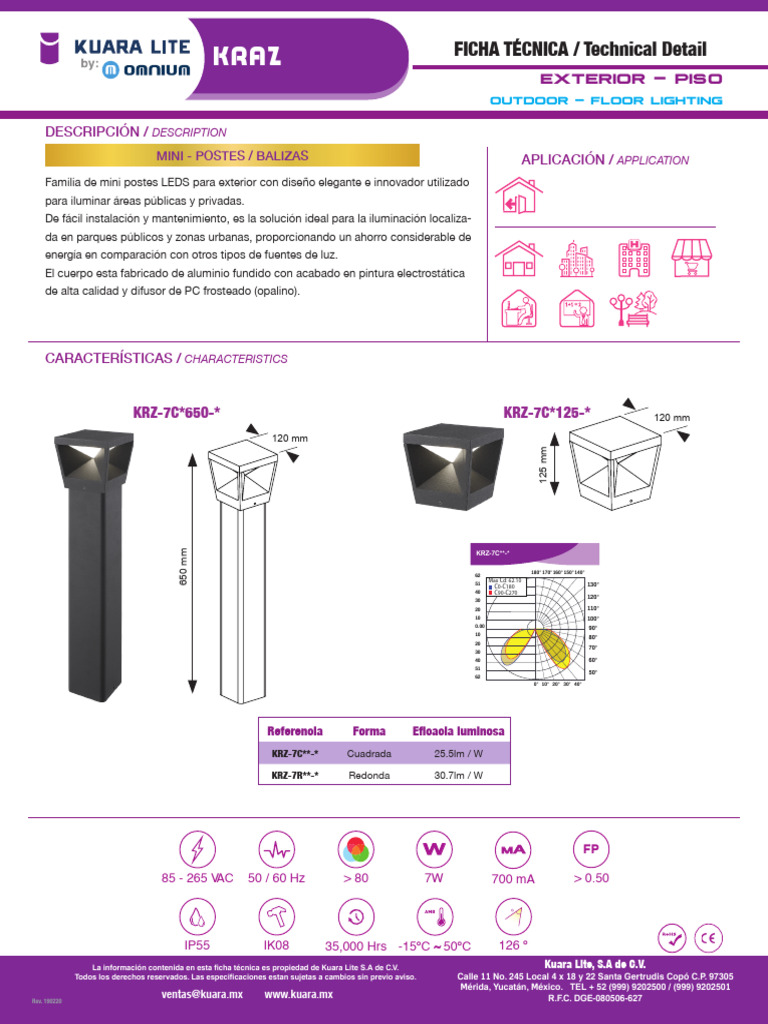 Ficha Tec Exterior KRAZ | PDF