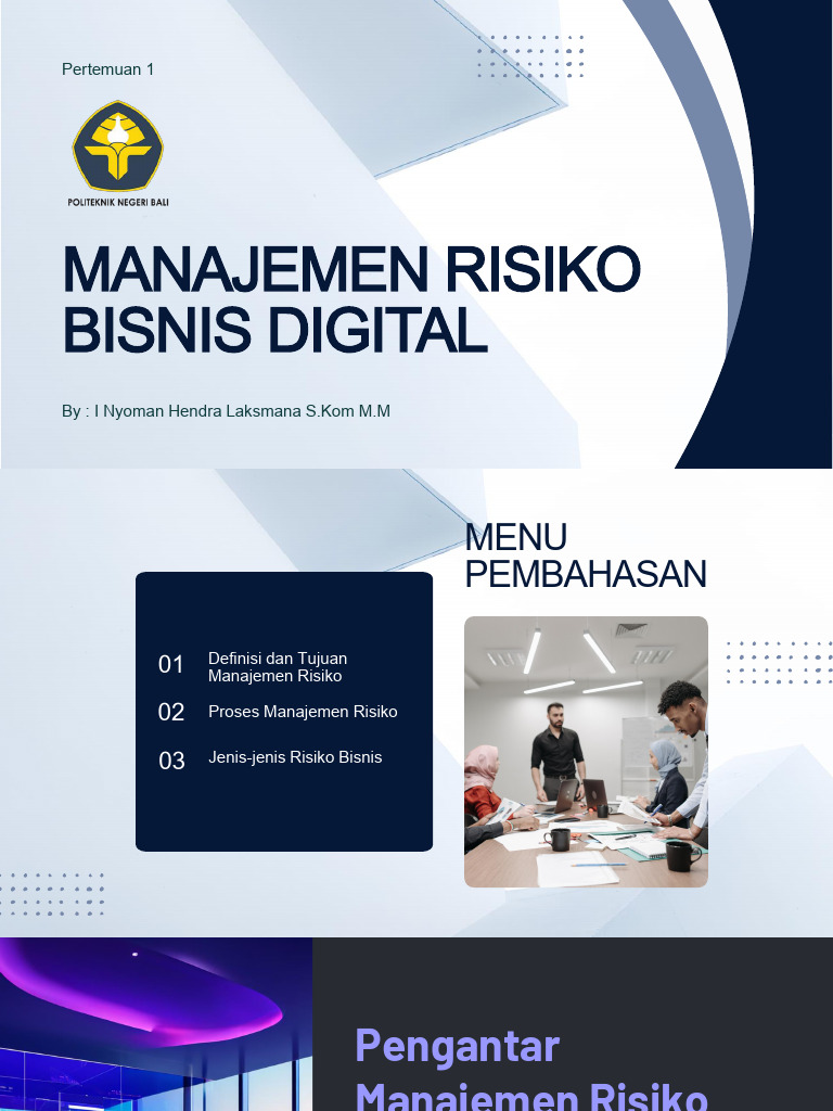 Manajemen Risiko Bisnis Digital | PDF