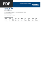 S355JR Steel Data Sheet | PDF | Strength Of Materials | Materials Science