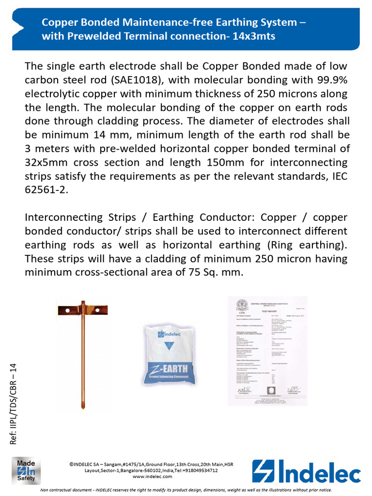 MF CBR 14 MM X 3 Meter - Data Sheet | PDF | Electrical Conductor ...