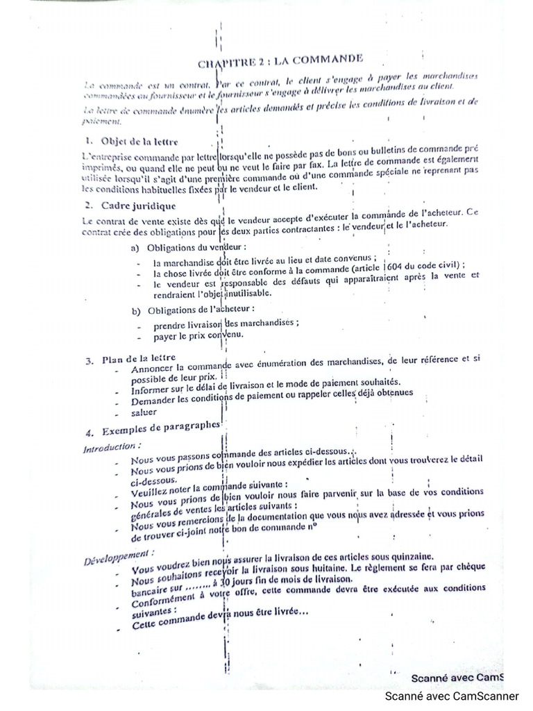 Commande Et Accusé de Reception Matas | PDF