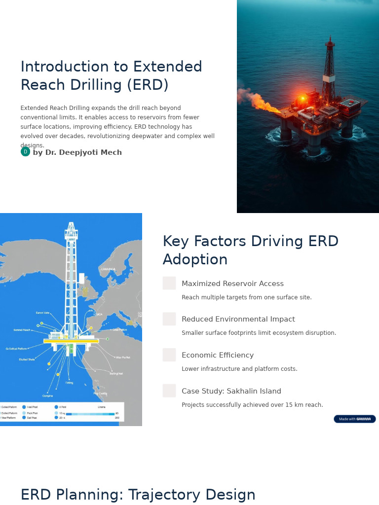 Extended Reach Drilling Overview | PDF | Oil Well | Borehole