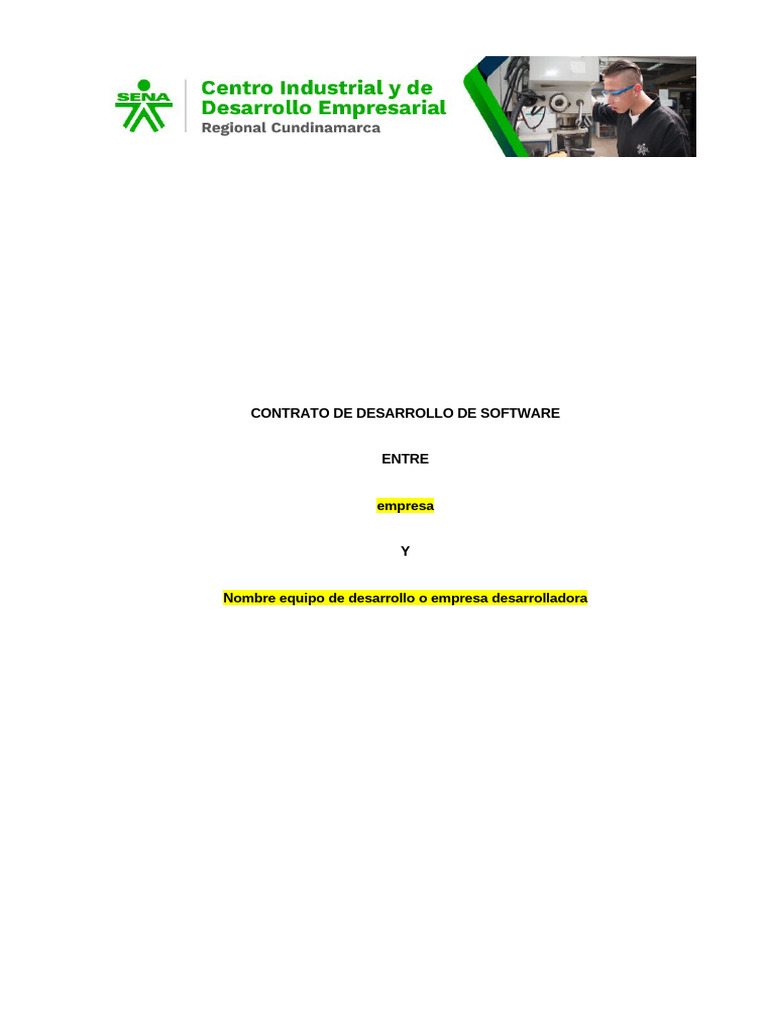 Contrato de Desarrollo de Software | PDF | Propiedad intelectual ...